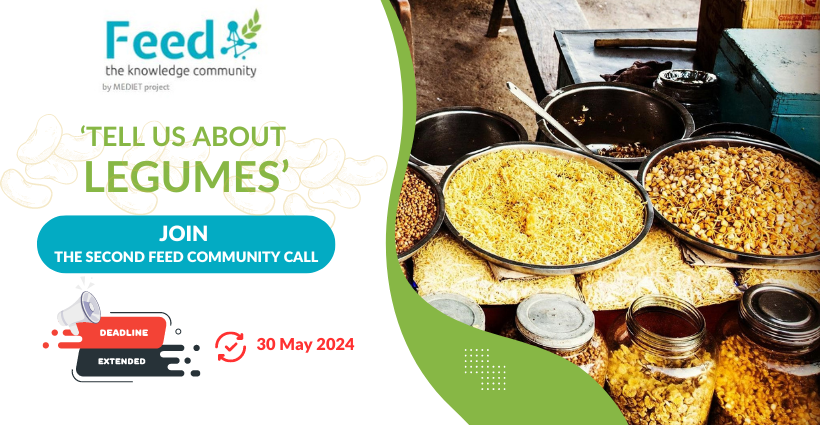 Join the 2nd FEED Community call: "Tell us about legumes" - Extended deadline - CIHEAM Bari